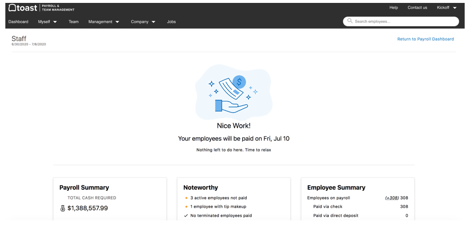 Toast Payroll: How to Run Payroll