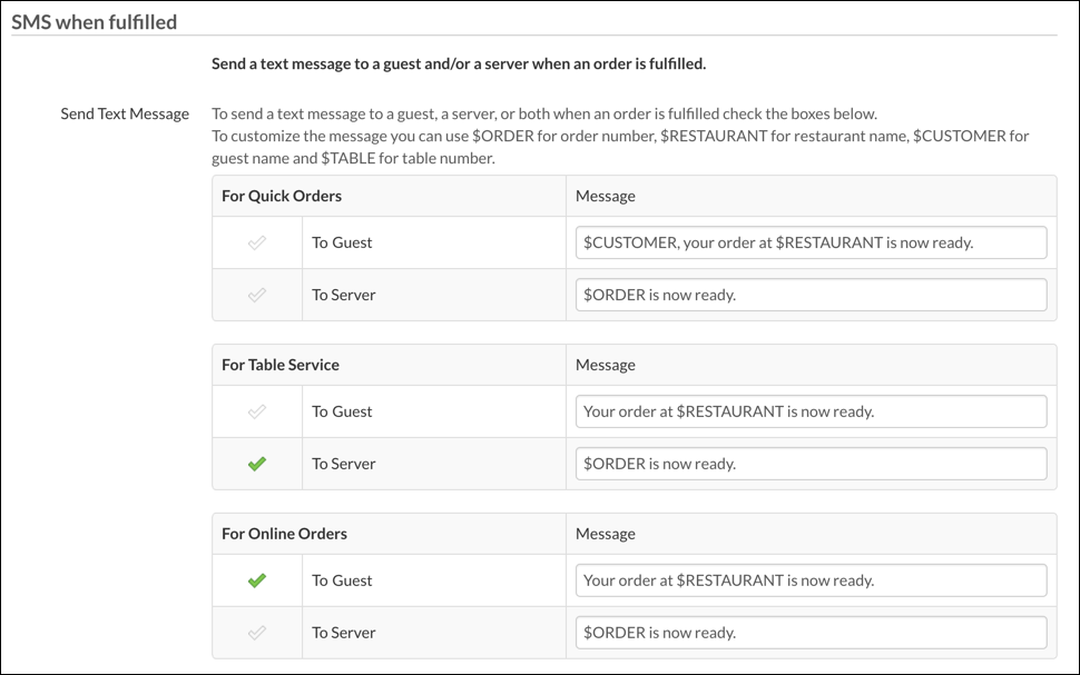 Send Text Message when Order is Fulfilled