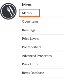 Menus, Menu Groups and Subgroups