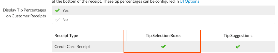 Receipts: Display Suggested Tip Amounts