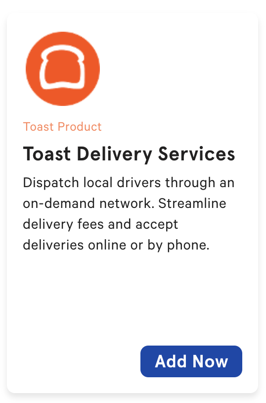 Getting Started: Toast Delivery Services Signup & Setup