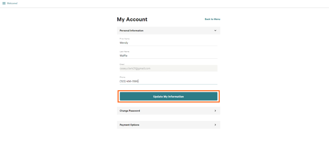 Creating an Online Ordering Account