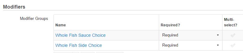 Advanced Modifier Configuration