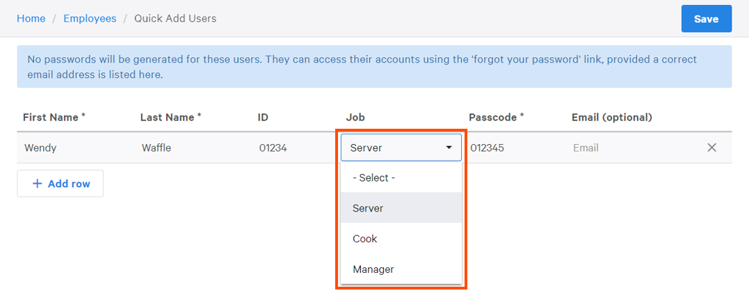 Adding and Editing Employees and Wages