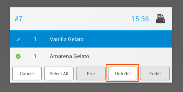 Item and Order Fulfillment on KDS