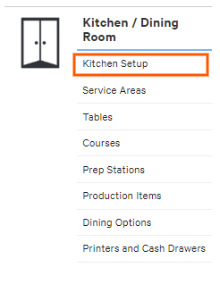 Basic Kitchen Configuration