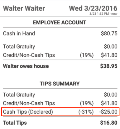 Pooling Tips and Tipping Out