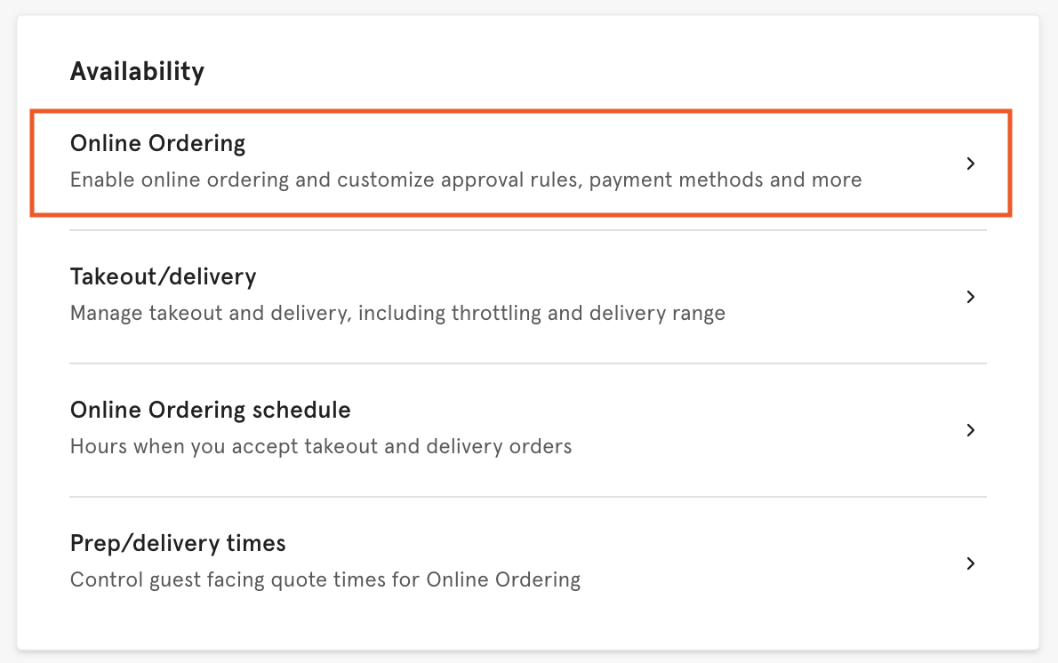 Finding Your Online Ordering Link