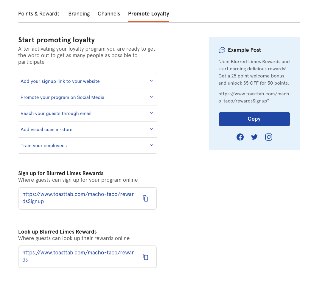 Getting Started with Toast Loyalty