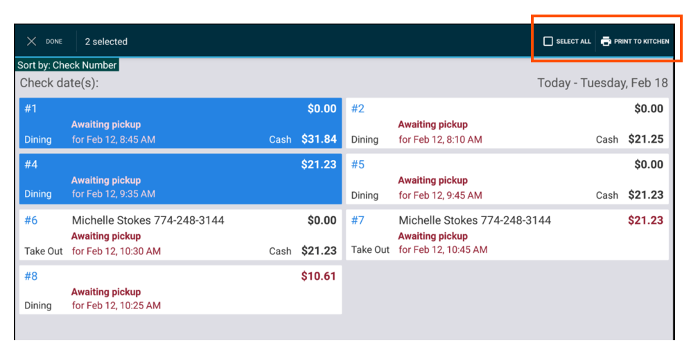 Scheduling Future Orders