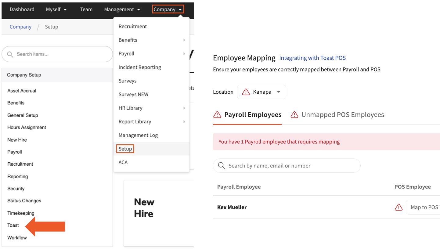 Toast Payroll: Employee Mapping FAQs