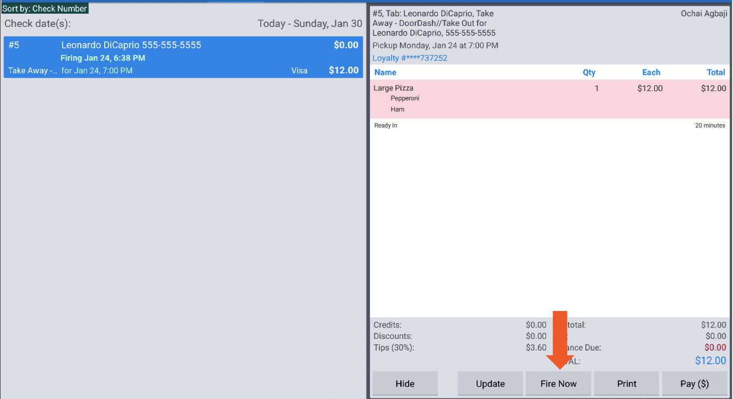 Scheduling Future Orders