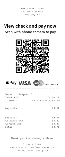 Toast Mobile Order and Pay™️ Restaurant Rollout Plan