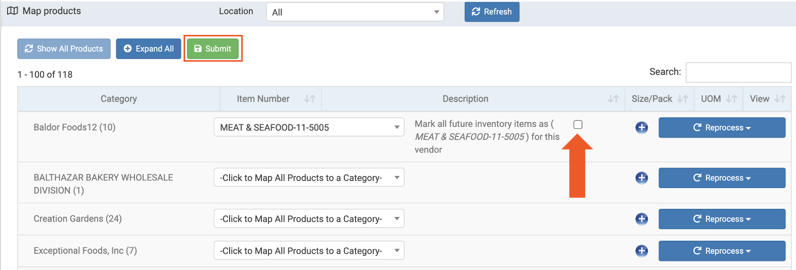 xtraCHEF: How to Map Products