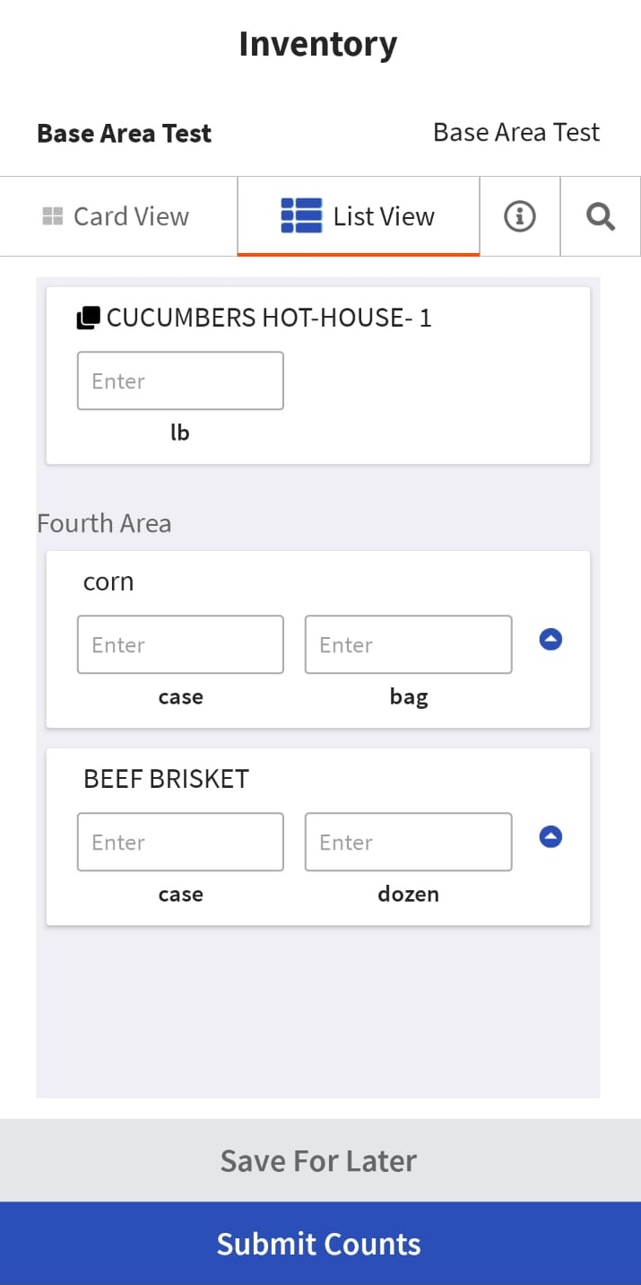 xtraCHEF: Mobile - Inventory
