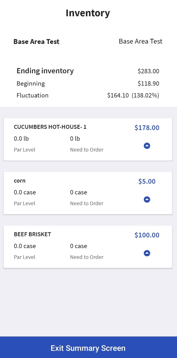 xtraCHEF: Mobile - Inventory