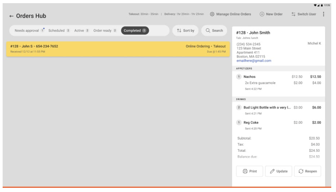 Managing Off-Premise Orders with Orders Hub