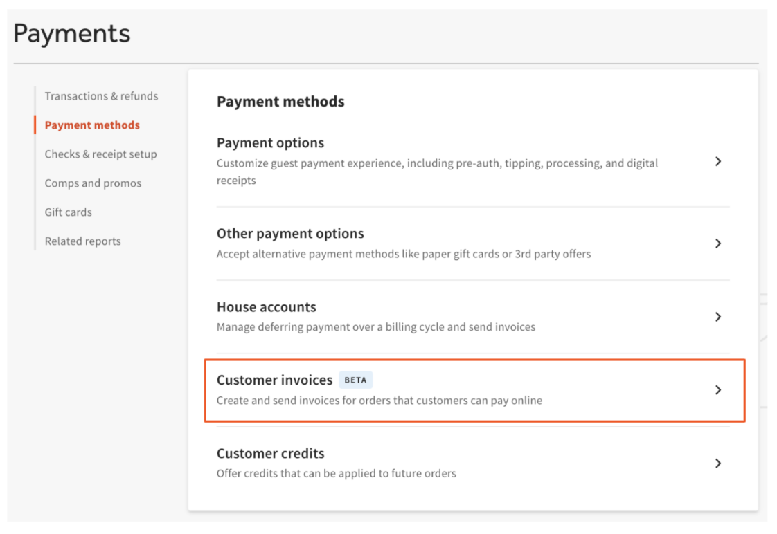 Charging Guests for Event Deposits by Using Toast Invoicing