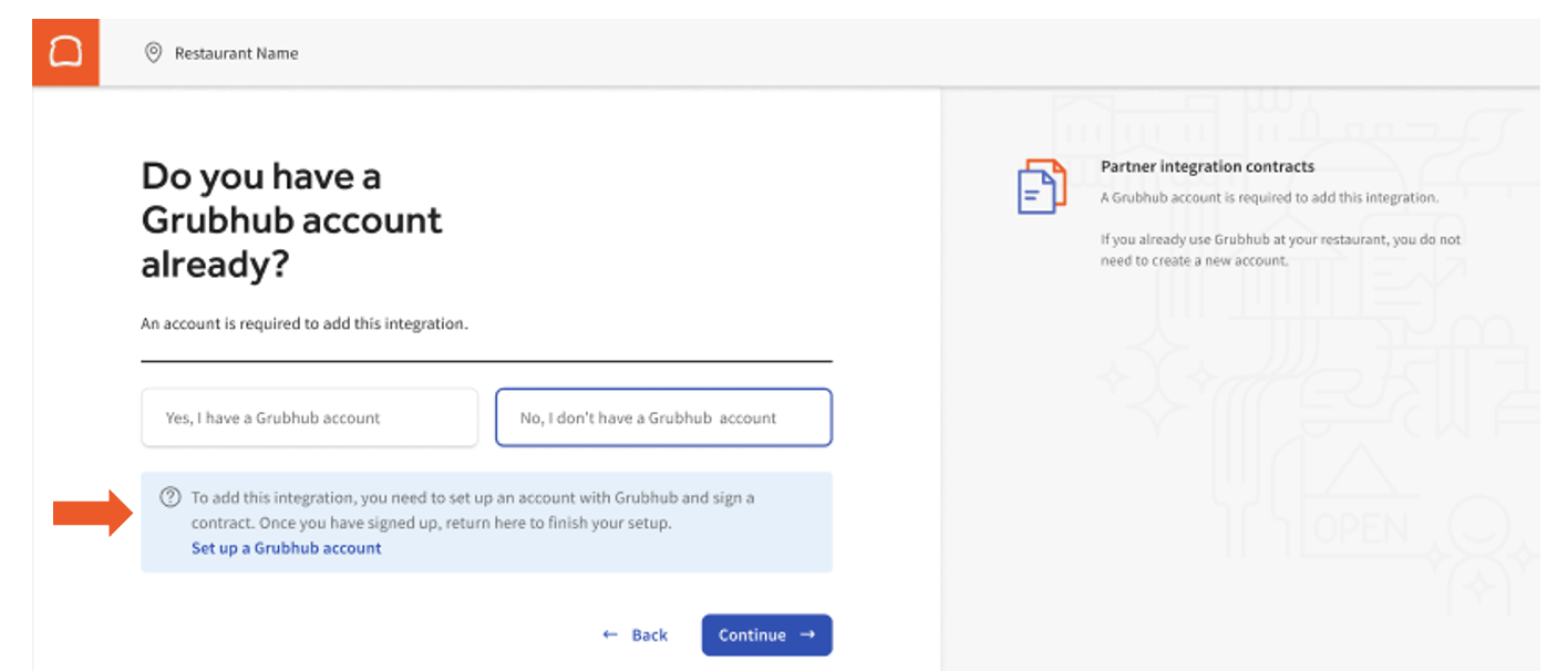 Getting Started: Grubhub Integration