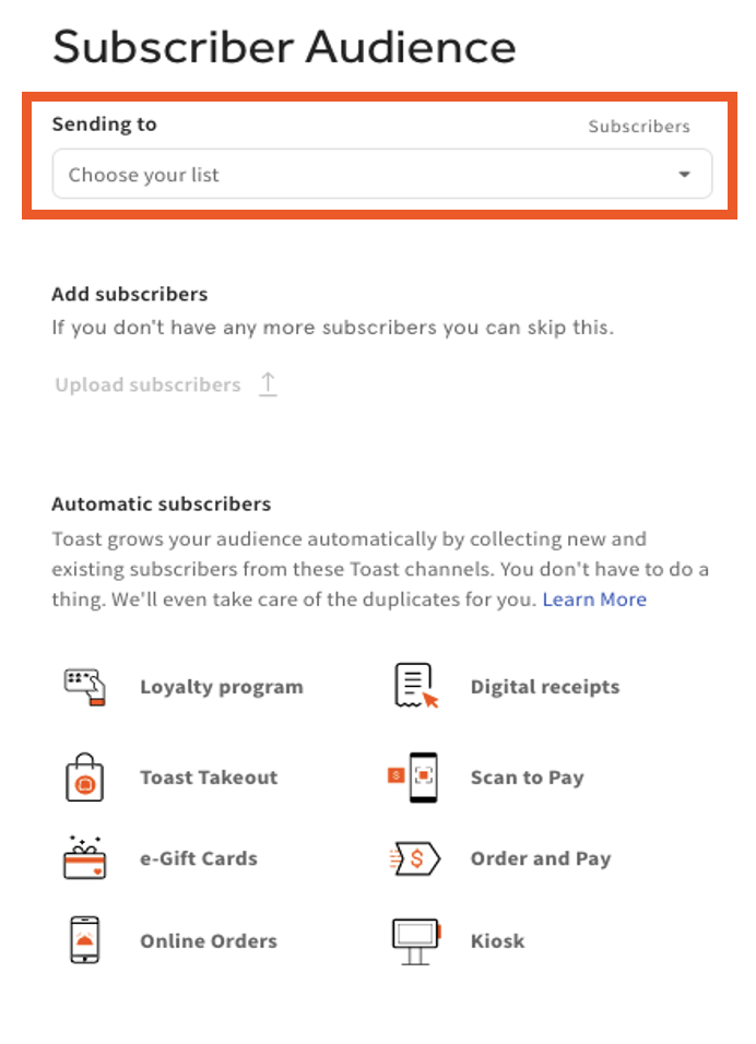 Getting Started: Launching Your First Toast Marketing Campaign