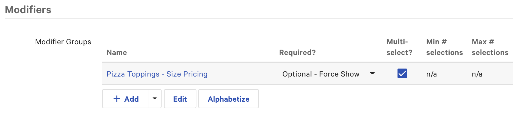 Setting Up & Using Menu Modifier Pricing Features for Your Menu