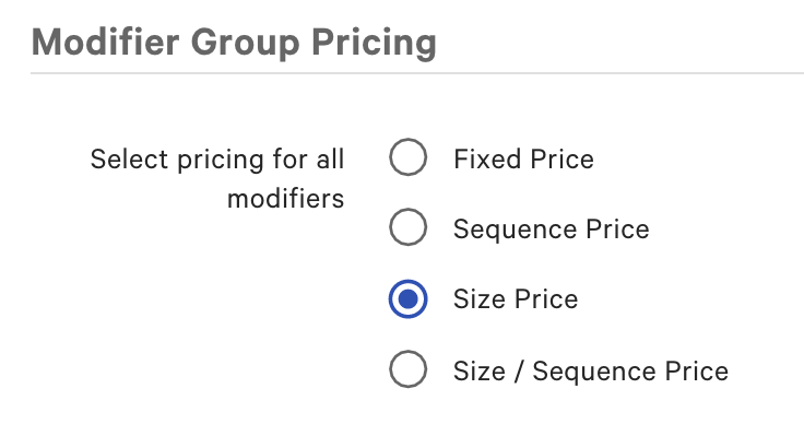 Setting Up & Using Menu Modifier Pricing Features for Your Menu