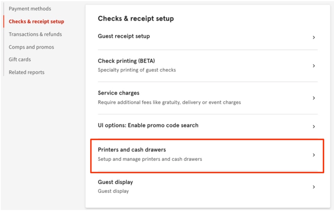 Basic Receipt Configuration