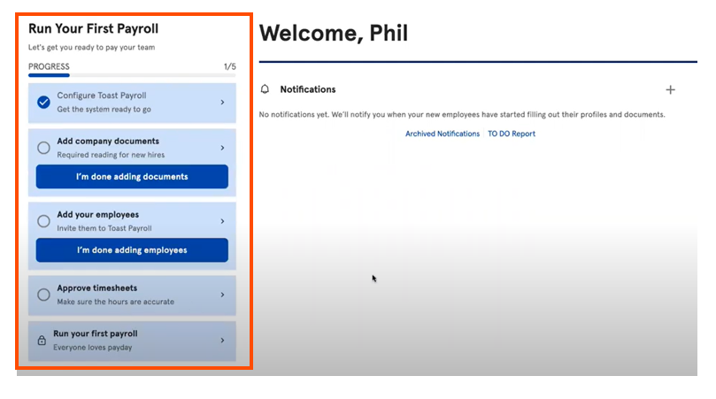Toast Payroll: Customer Onboarding Guide