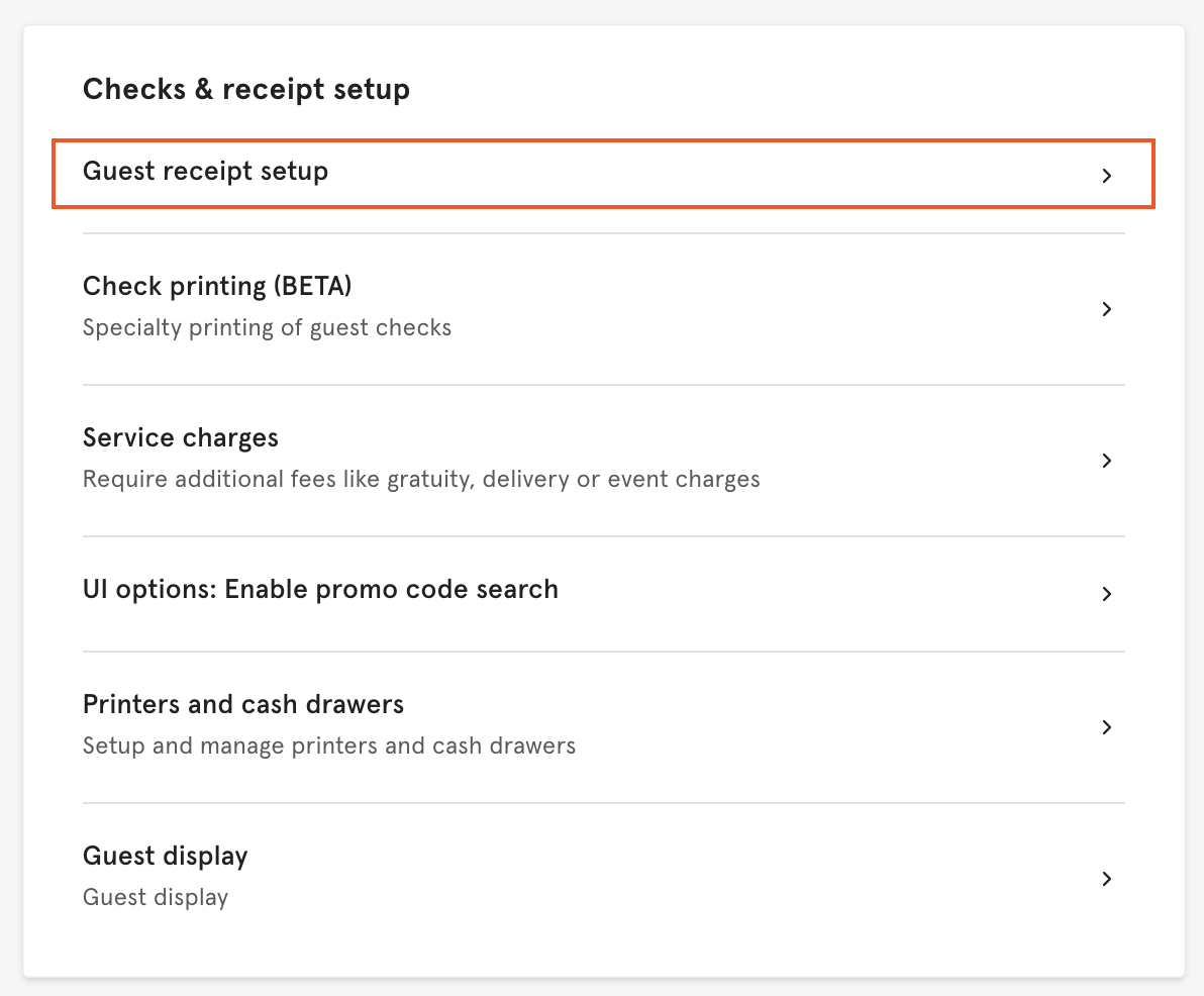 Receipts: Display Suggested Tip Amounts