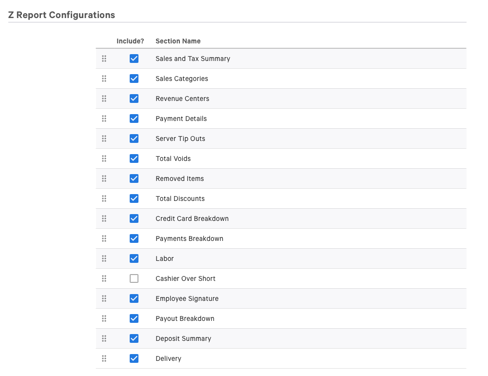 Close Out Day, Z-Report & Auto-Capture