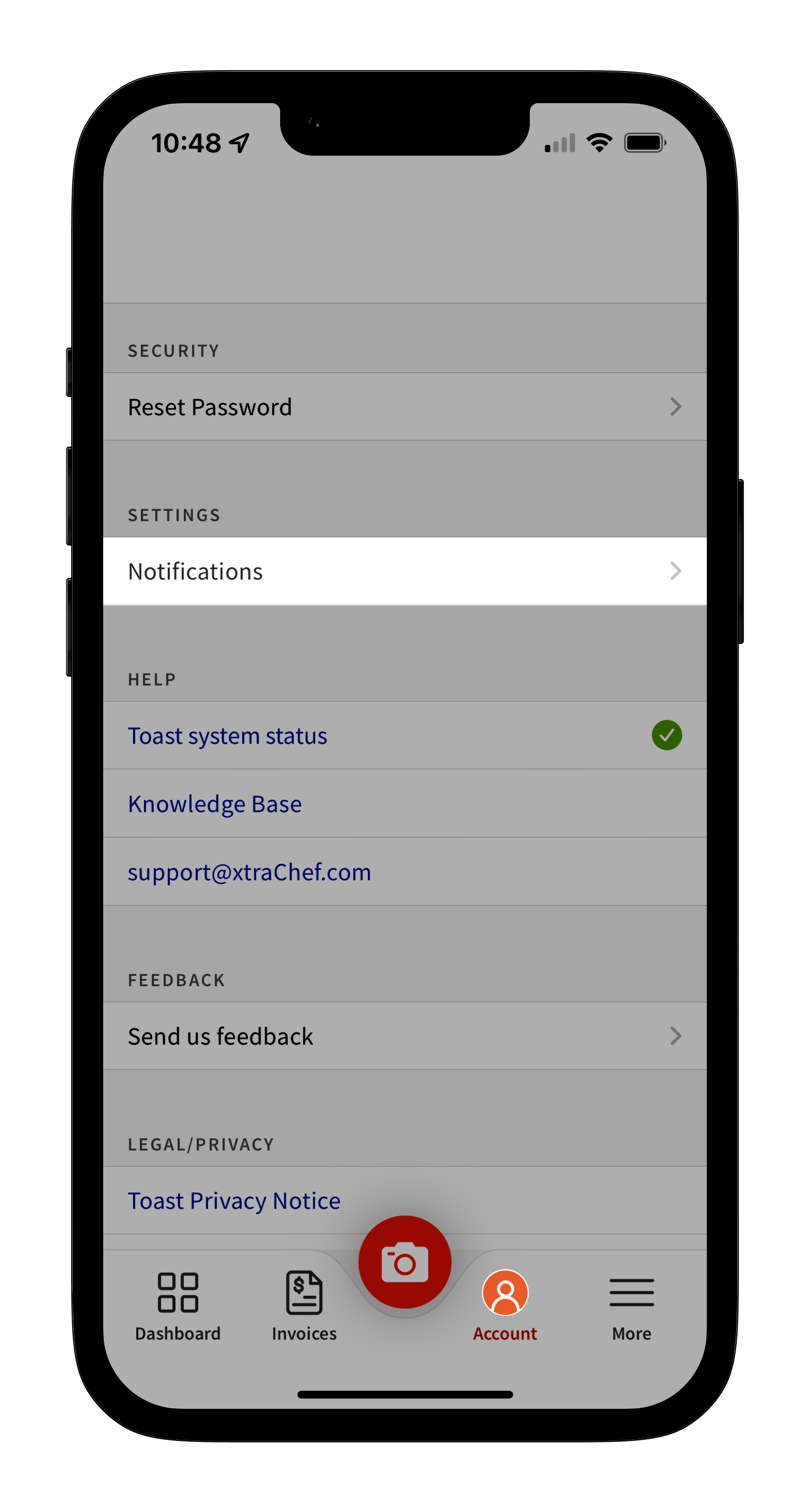 xtraCHEF: Mobile - Notifications