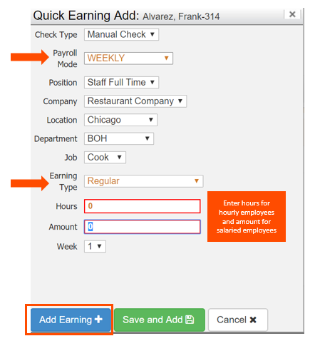 Toast Payroll: Manual Checks and Quick Calcs