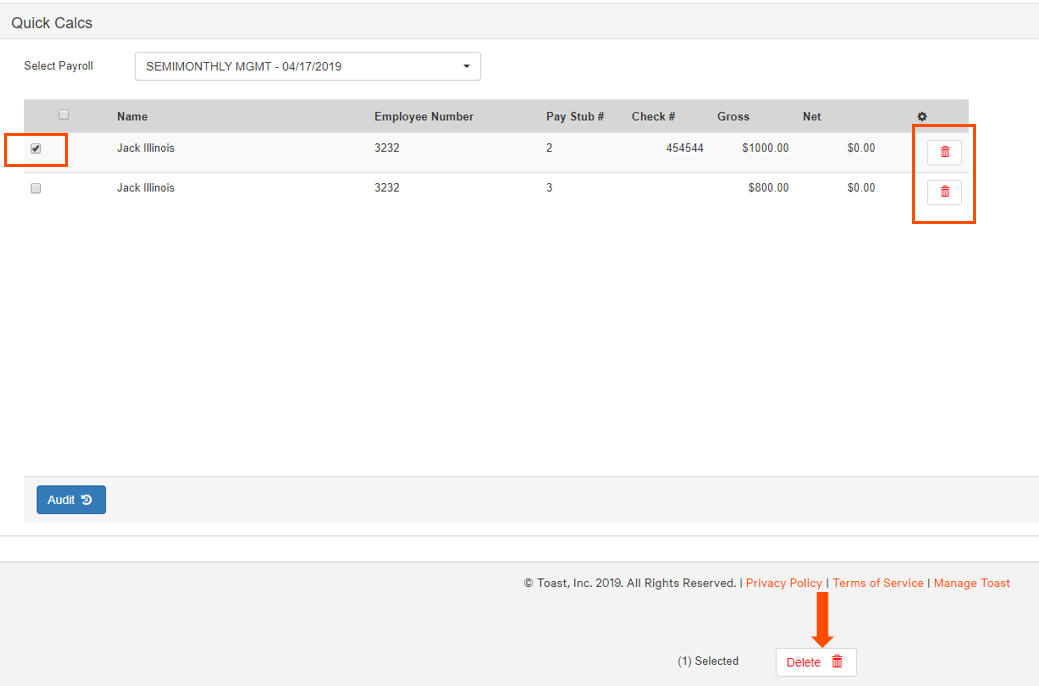 Toast Payroll: Manual Checks and Quick Calcs