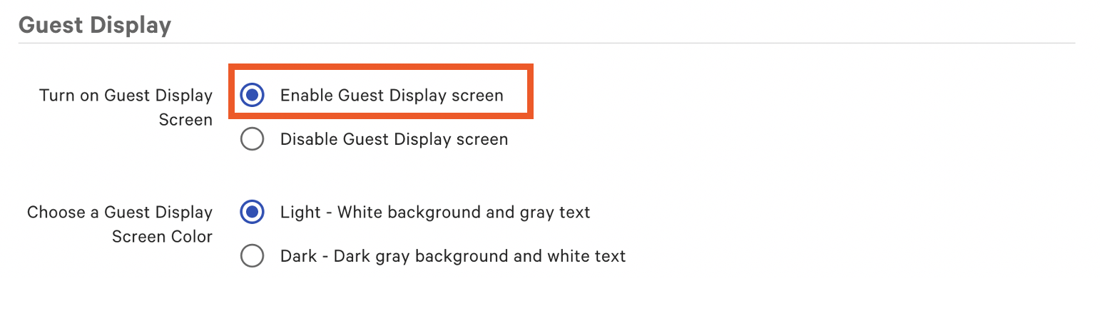 Guest-Facing-Display Setup Guide