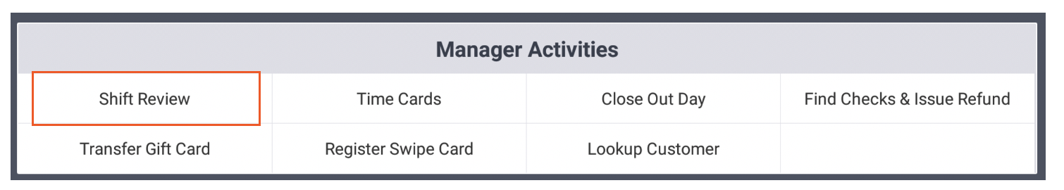 Shift Review Overview
