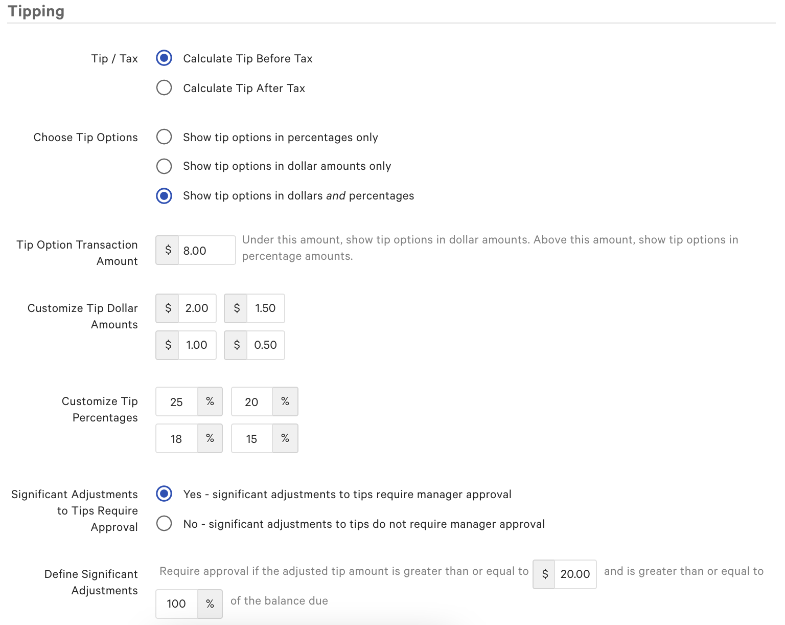 Setting Up Digital Receipts