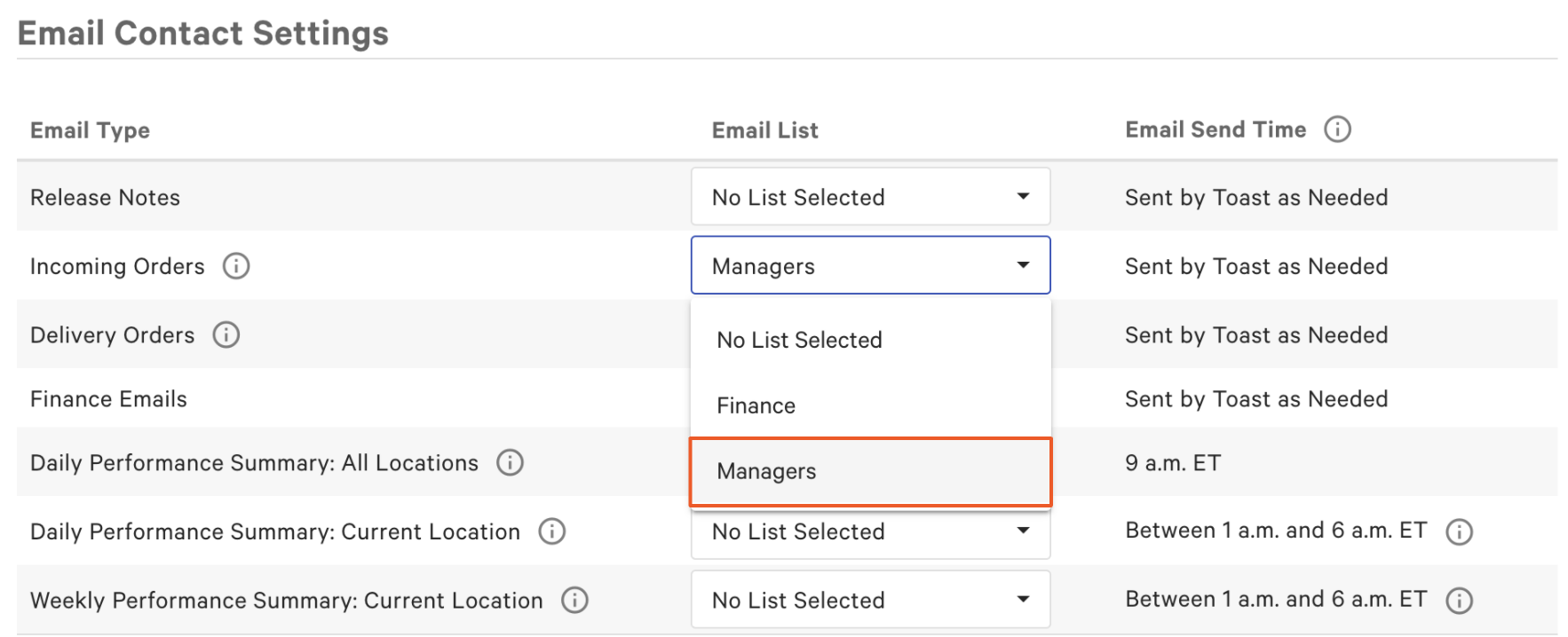Online Ordering: Advanced Settings