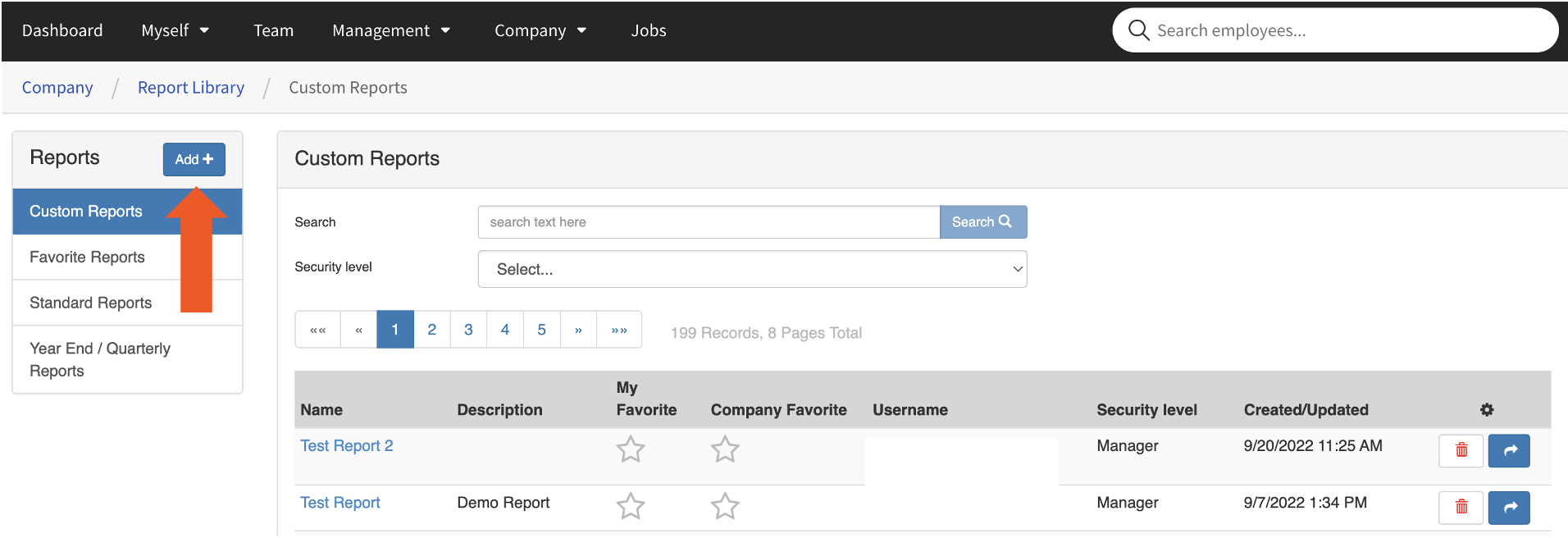 Toast Payroll: Report Library