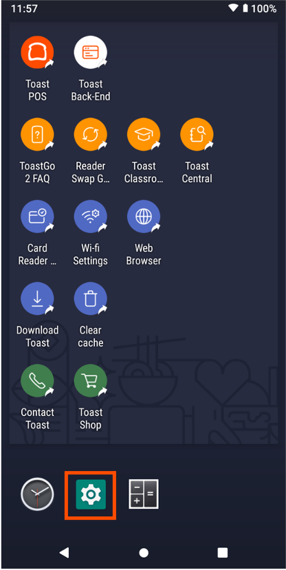 Forgetting a Network on a Toast Device
