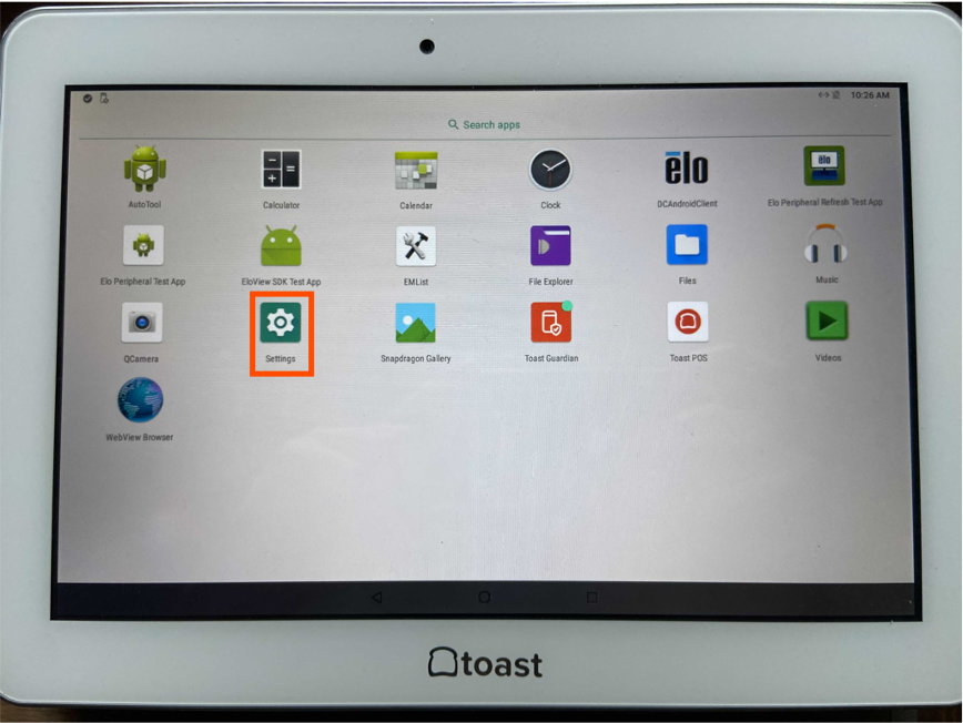 Forgetting a Network on a Toast Device