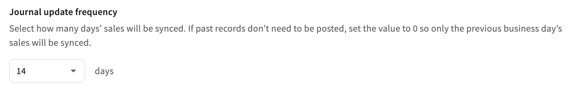 xtraCHEF: Sales Setup