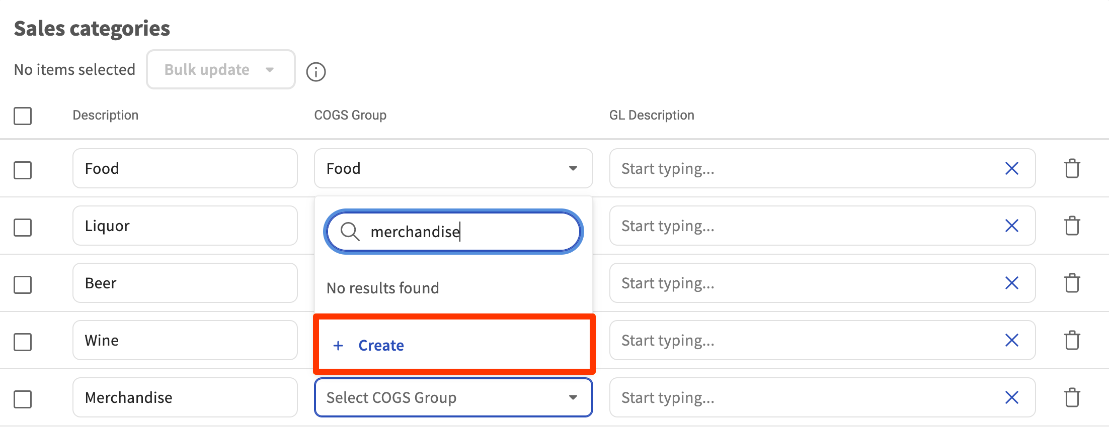 xtraCHEF: Sales Setup