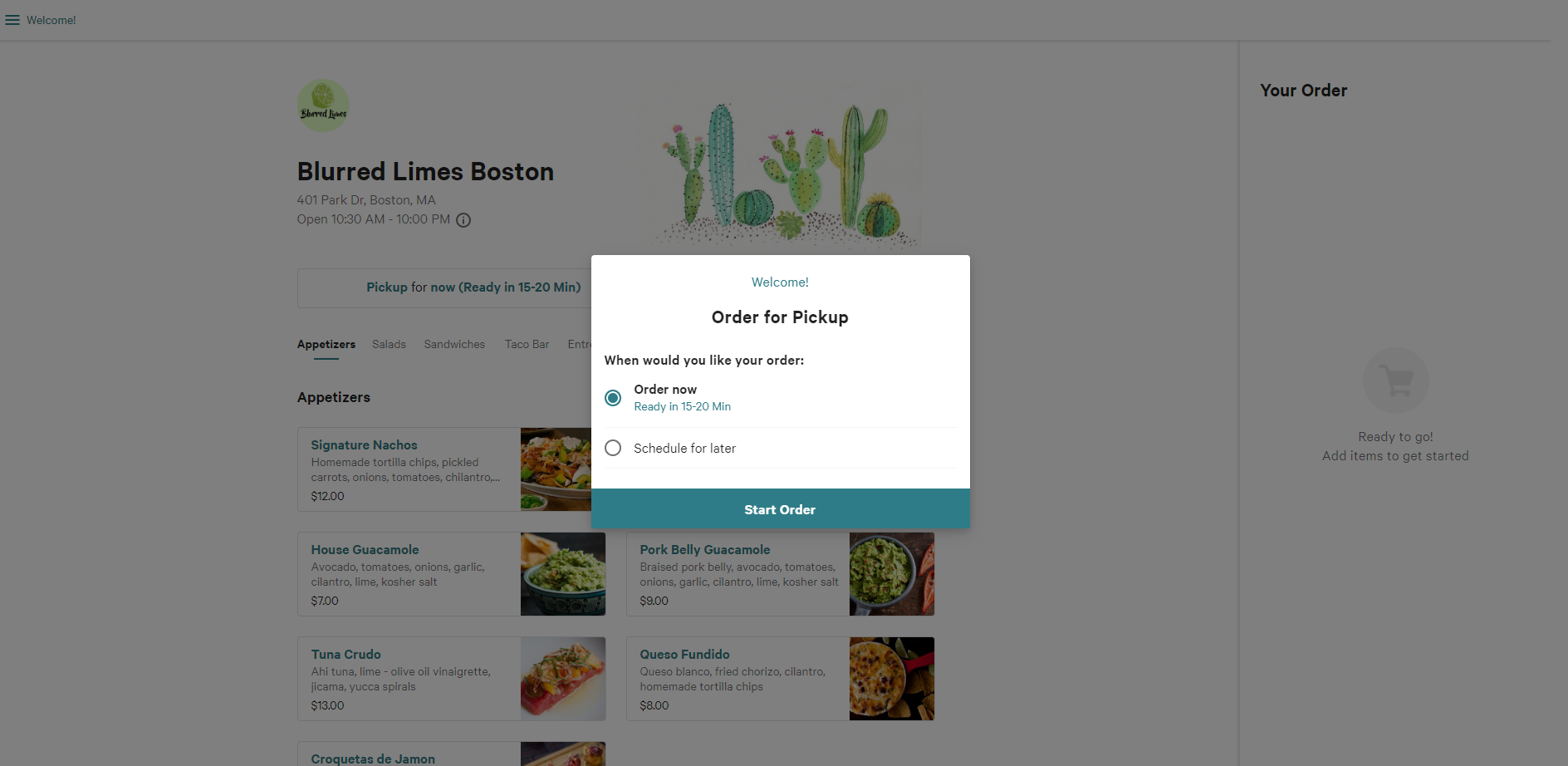 Finding Your Online Ordering Link