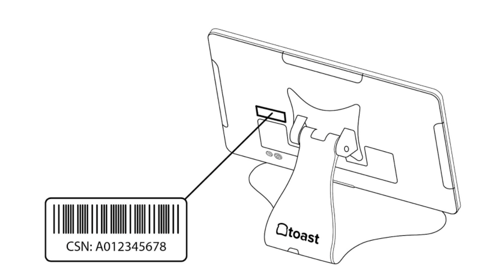 How to Find the Serial Number on Your Toast Device