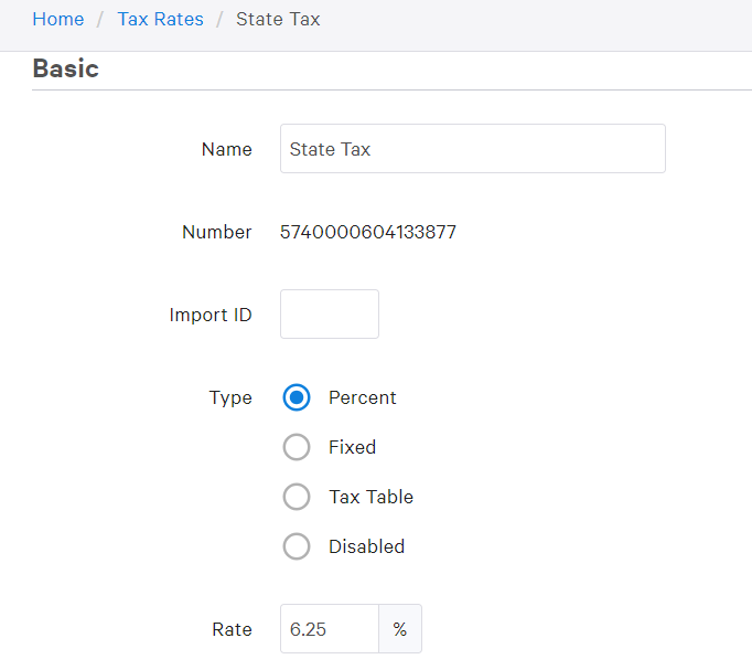 Setting Up Tax Rates and Adjusting Tax Options