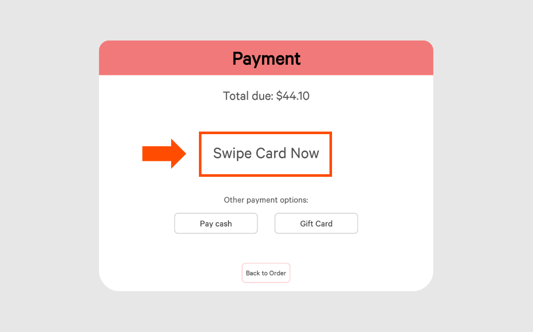 Kiosk: Placing Orders, Making Payments, and Tipping