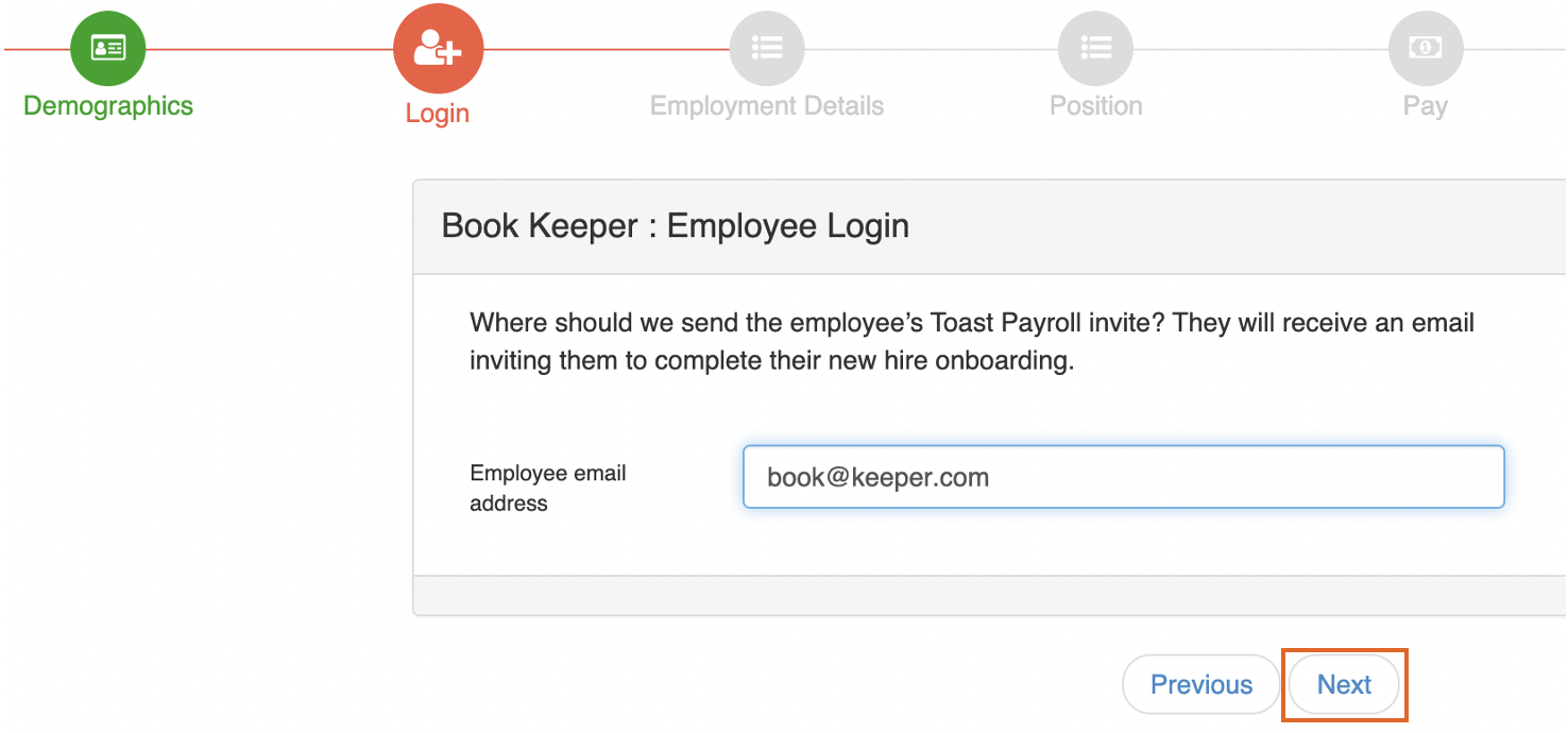 Toast Payroll: Giving Access to a Non-Employee