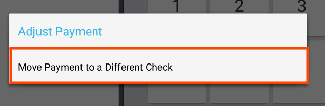 Transferring Items, Checks and Payments