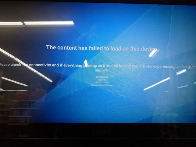 How to Troubleshoot Error Screens on Your Kiosk, Toast Go or Terminal