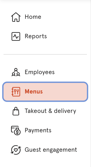 Setting Menu Availability